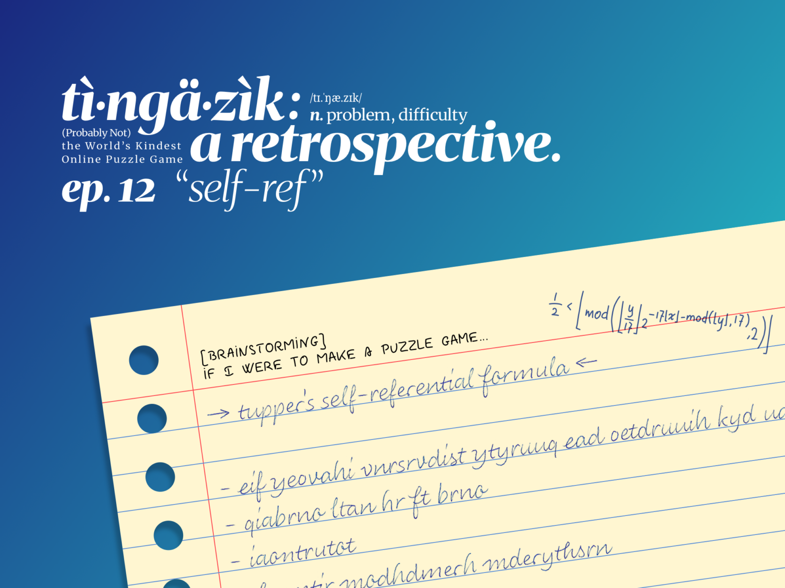 T ng z k A Retrospective Ep 12 Self ref 1A23 Blog T ng z k A Retrospective Ep 12 Self ref 1A23 Blog